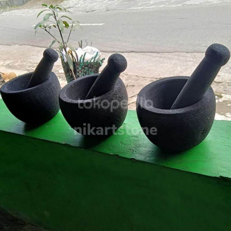 Jual Lumpang Bulat Batu Aslii - 18cm Di Seller Sentry - Cengkareng ...
