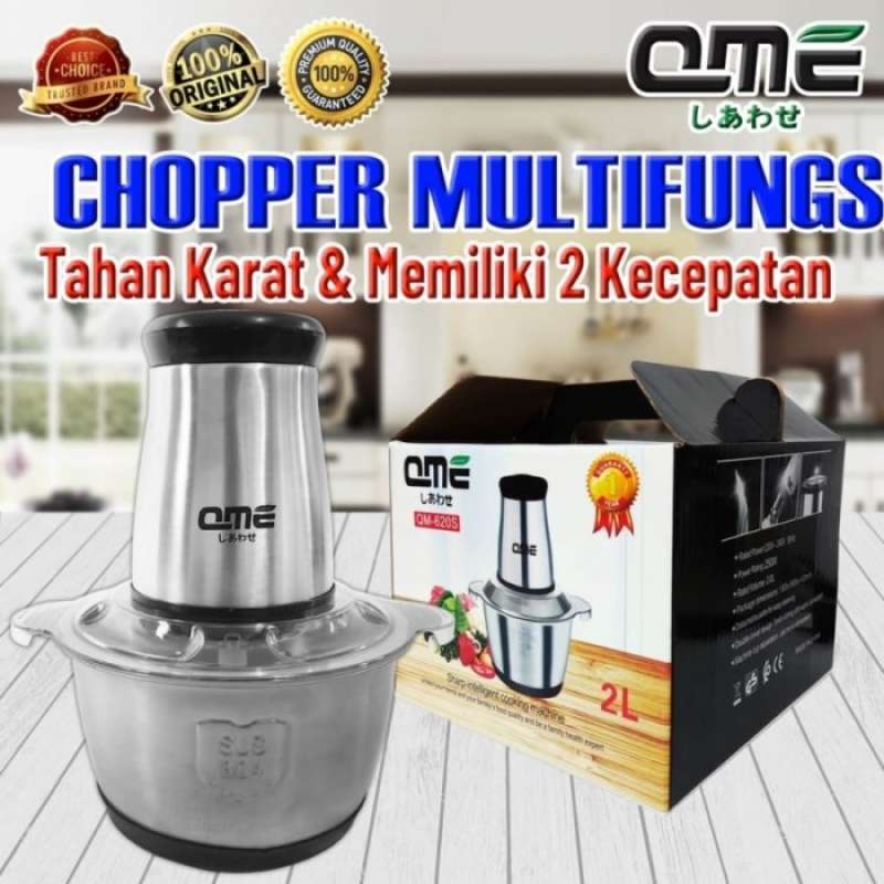 Promo Blender Daging Stainless / Food Chooper Blender Multifungsi Qme ...