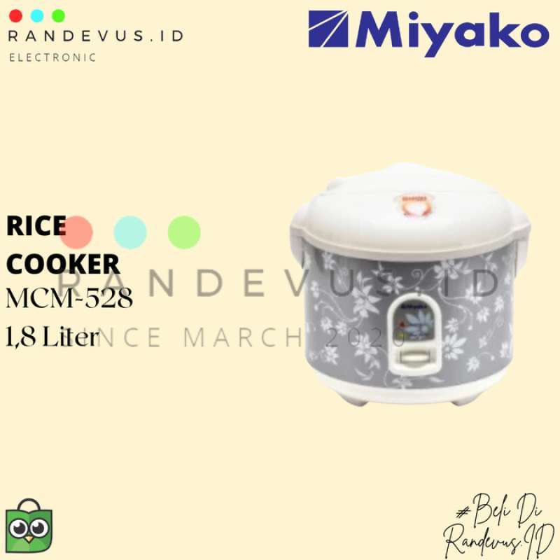 Promo Miyako Rice Cooker 3 In 1 1,8 Liter Magic Com Warmer Plus - Mcm-528 Diskon 23% Di Seller ...