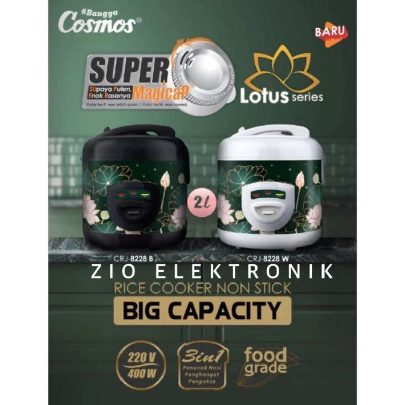 Promo Magic Com Cosmos Crj 8228 Rice Cooker 2 Liter Anti Lengket Diskon ...