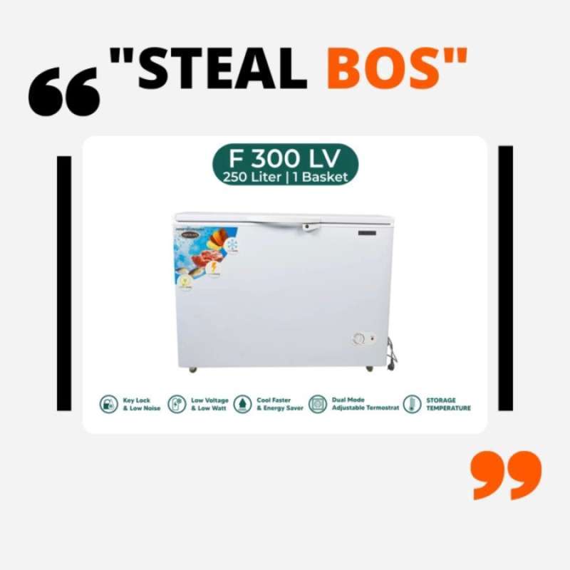 Promo Frigigate Chest Freezer F 300 Lv Freezer Box 250l Chest Freezer ...