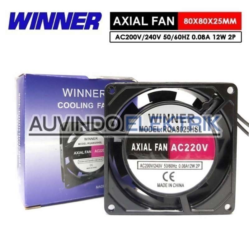 Promo Paket Cooling Fan 8x8x2.5cm Winner Kipas Exhaust Ac Volt 220v ...