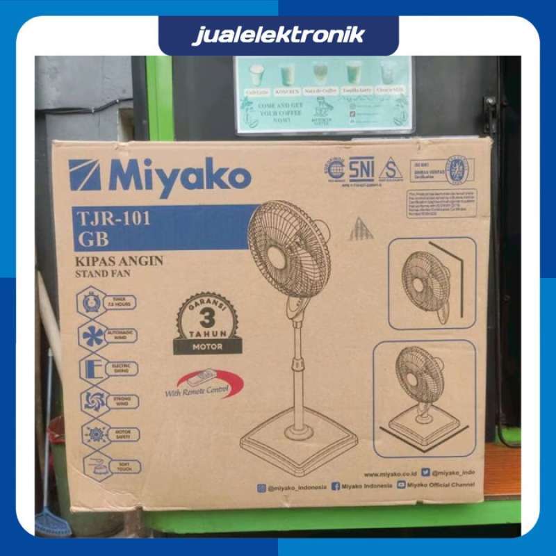 Promo Miyako Kipas Angin Besi Tjr-101-gb - Stand Fan 16 Inch 3 In 1 Remote Besi Tjr101 Diskon 23 ...