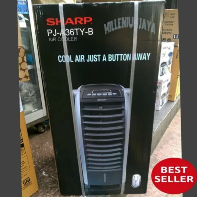 Promo Sharp Air Cooler Pja36ty Kipas Angin Ac Dingin Portable + Remote ...