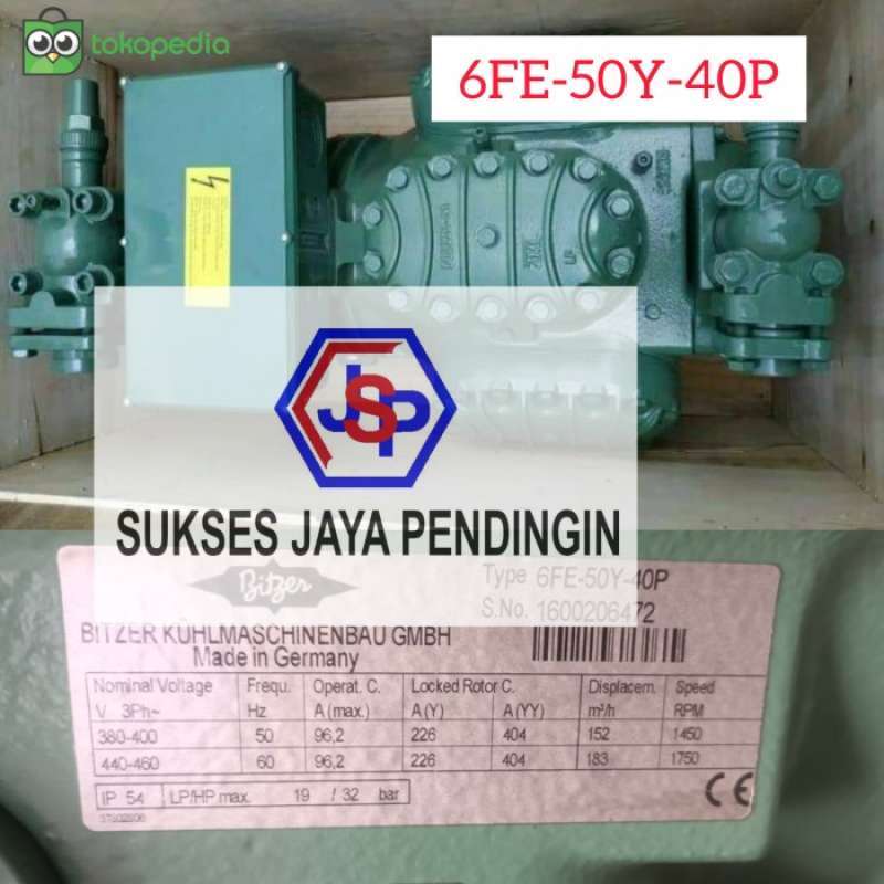 Promo Compressor Bitzer Germany 6fe-50y-40p Diskon 23% Di Seller Aramaki Store - Cipinang, Kota ...