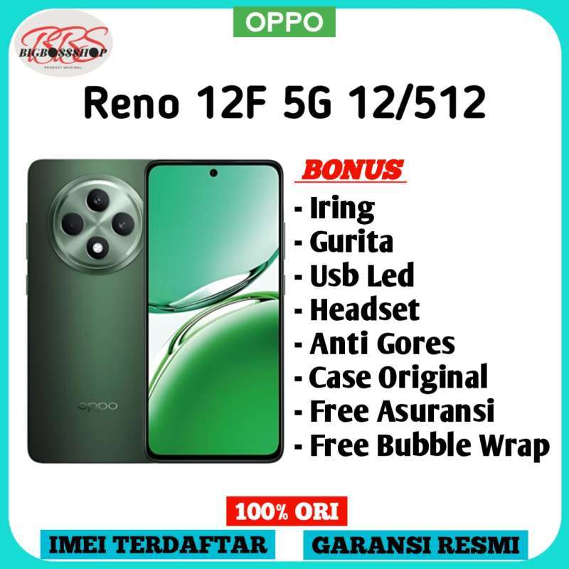 Promo Oppo Reno 12f 5g 12/512 Gb Garansi Resmi - Orange Diskon 3% Di ...