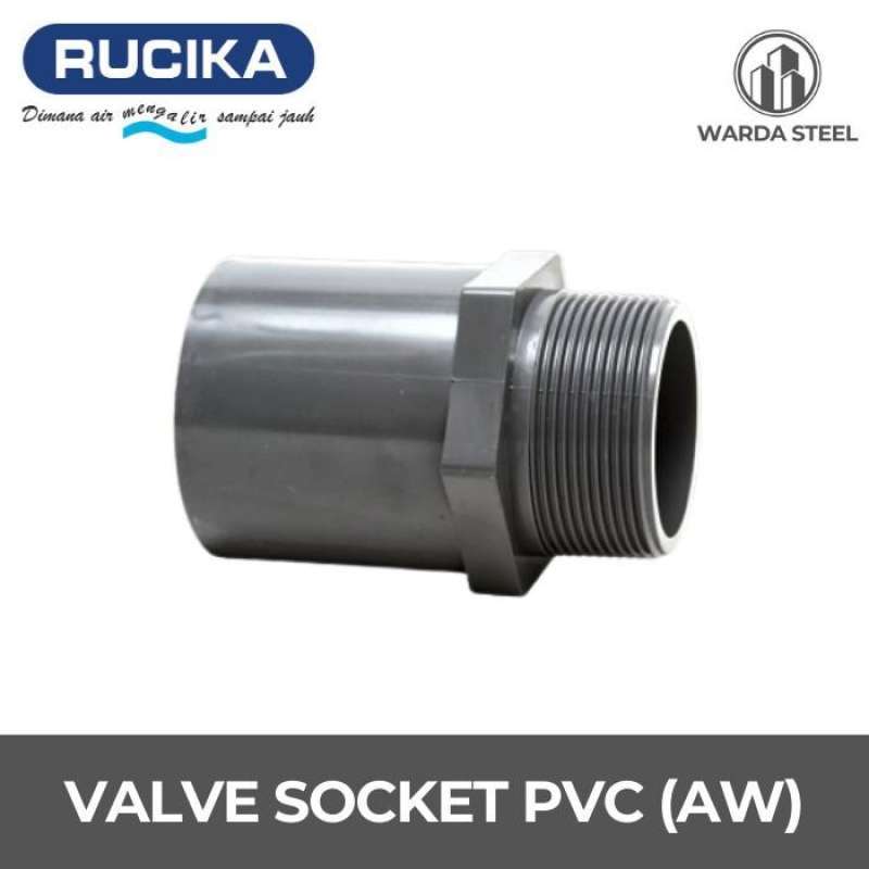 Jual Sock Drat Luar Aw 1 Pvc Rucika - Valve Socket Sok Sdl Inch Di ...