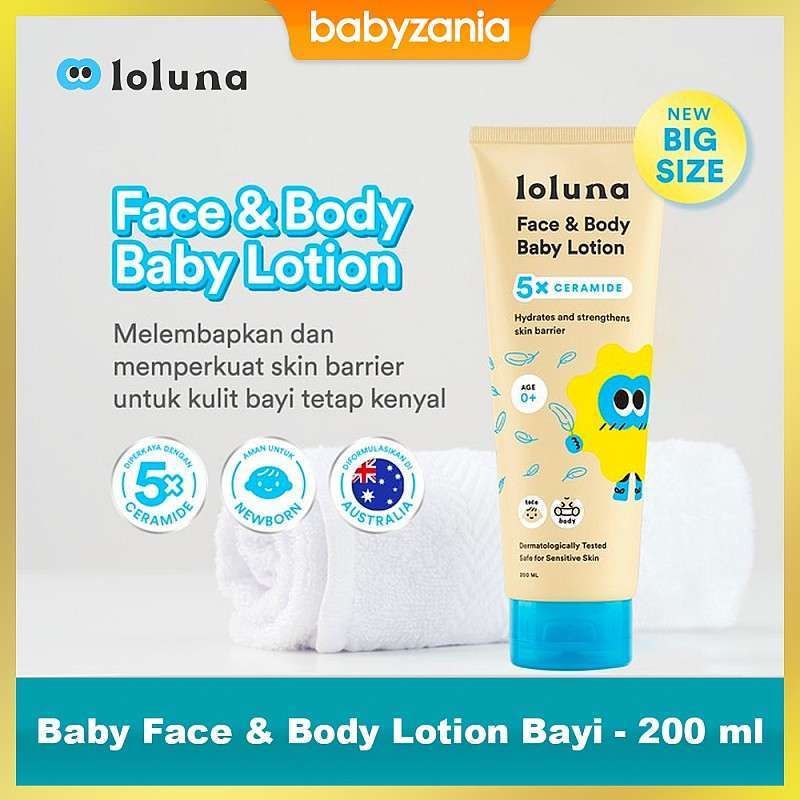 Promo Loluna Baby Face & Body Lotion / Losion Bayi - 200 Ml Diskon 6% ...