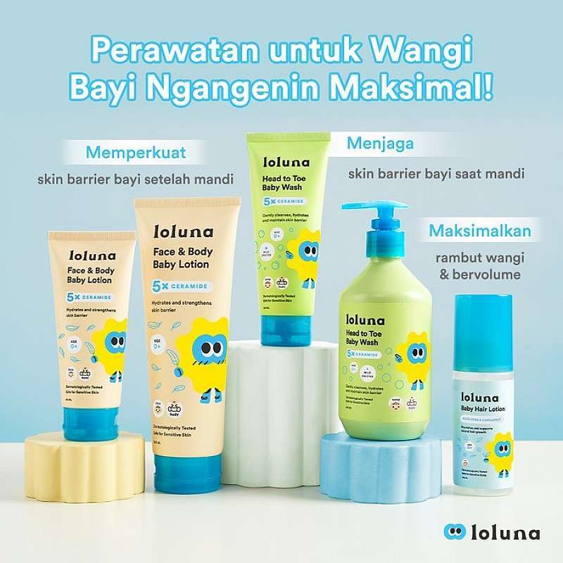 Promo Loluna Baby Face & Body Lotion / Losion Bayi - 200 Ml Diskon 6% ...