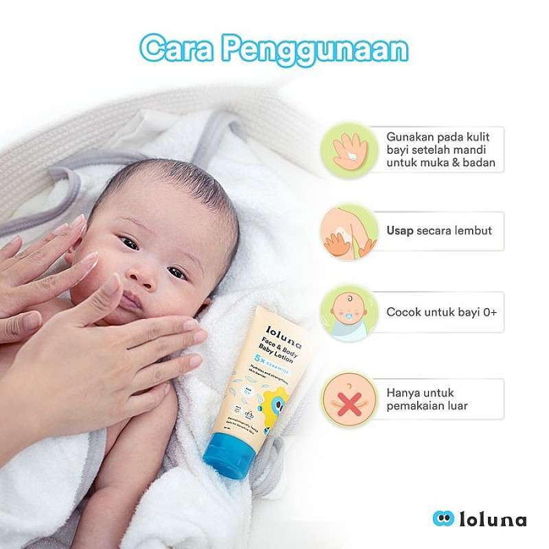 Promo Loluna Baby Face & Body Lotion / Losion Bayi - 200 Ml Diskon 6% ...