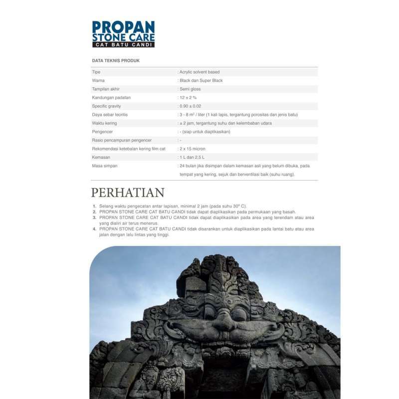 Jual Cat Propan Batu Candi 1 Liter Di Seller Warna Abadi Jogja - Ngampilan, Kota Yogyakarta | Blibli