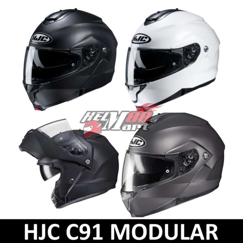 Jual Hjc C91 Modular Flip Up Double Visor - Helm Hjc Full Face - Xxl ...