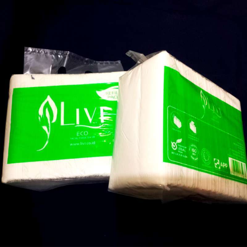 Promo Murah | Promo Tisu Livi Eco Facial Refill 600 Sheet/tisu Wajah ...