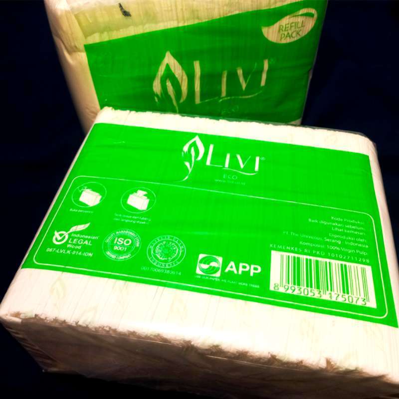 Promo Murah | Promo Tisu Livi Eco Facial Refill 600 Sheet/tisu Wajah ...