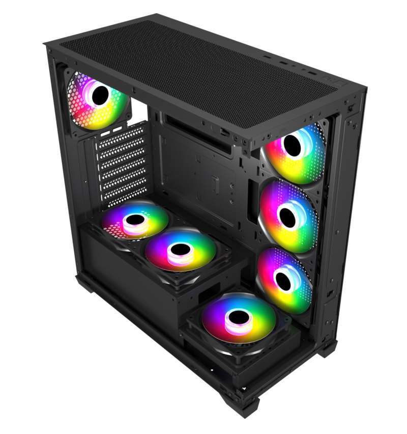 Jual Fsp M340 Mid Tower Atx Gaming Case Include 3 X 120mm Reverse Argb ...