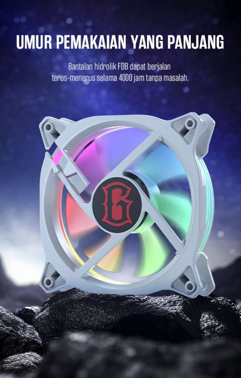 Jual Gamen Gcf110 Gcf-110 Fan Casing Case Cooling Fan Kipas Casing Rgb ...