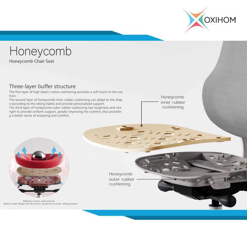 Promo Oxihom S3 Kursi Mesh Kursi Kantor Kursi Kerja Honeycomb Chair ...