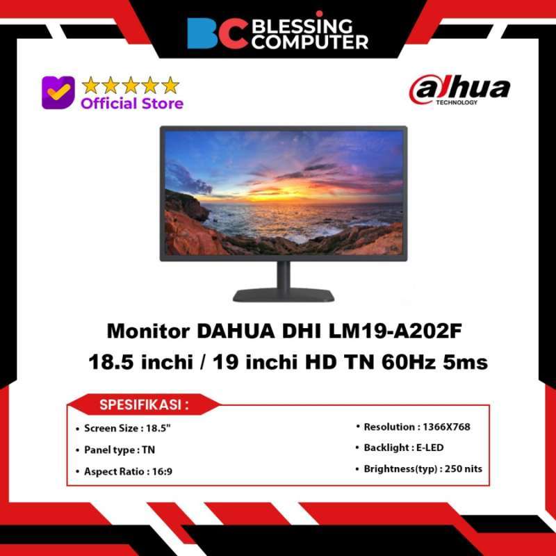 Jual Monitor Dahua Dhi Lm19-a202f 18.5 Inchi / 19 Inchi Hd Tn 60hz 5ms Di Seller Blessing ...