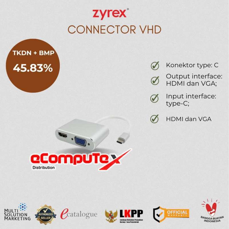 Promo Zyrex Connector Vhd Diskon 10% Di Seller Ecomputex Distribusi ...