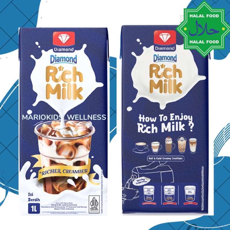 Jual Uht Diamond Rich Milk R*ch Milk 1 Liter Di Seller Mario Kids ...