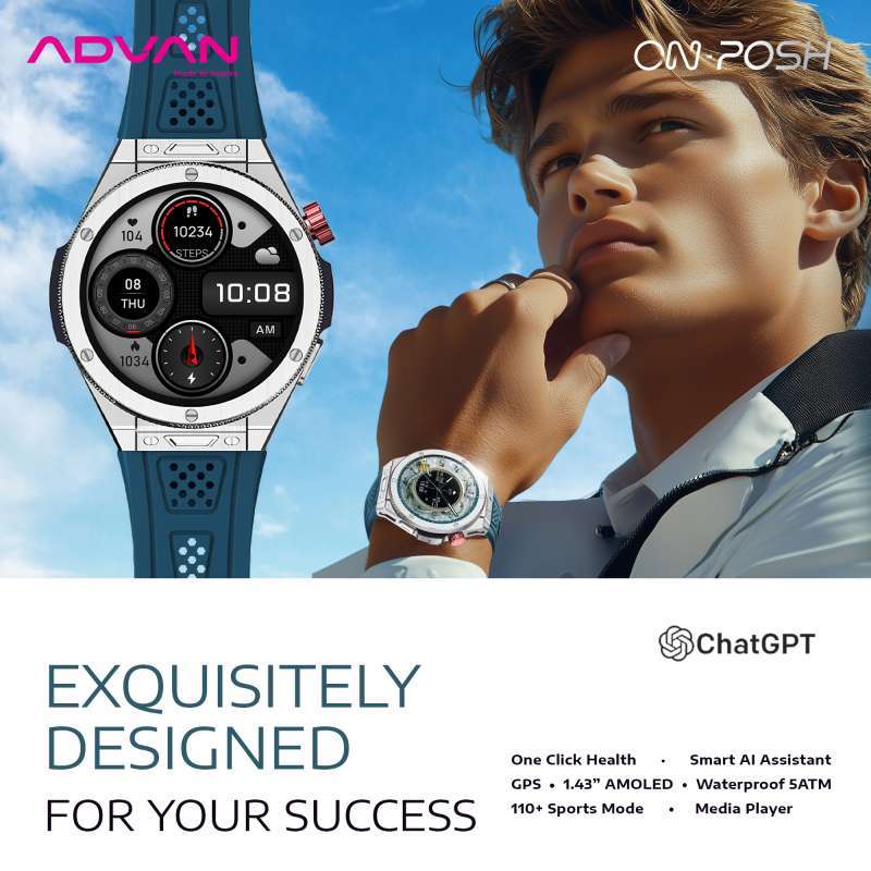 Jual Advan Smartwatch On Posh GPS Smart Ai Assistant Amoled 1.43 ...