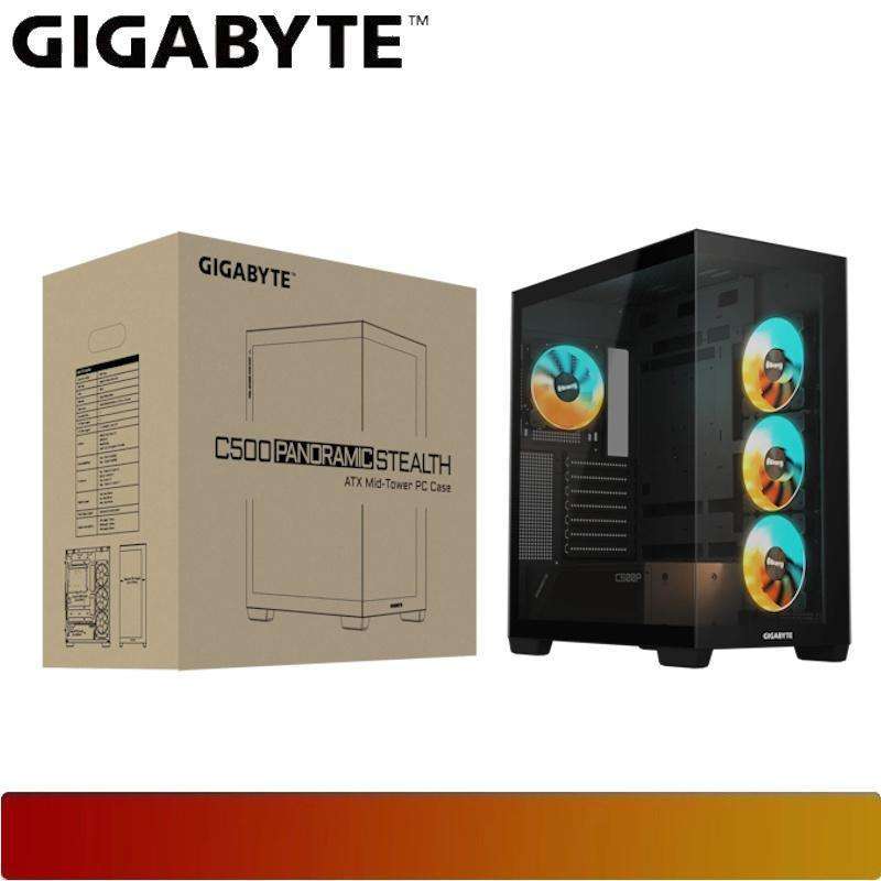 Jual Gigabyte C500 Panoramic Stealth | Atx Mid-tower Pc Case Di Seller ...