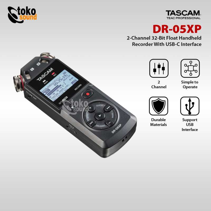 Daftar Harga Tascam Dr 05 X Portable Recorder 🔥 Original & Spesifikasi ...
