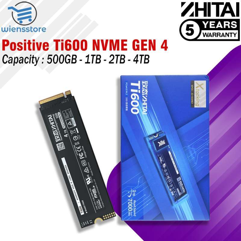 Jual Zhitai Ti600 500gb / 1tb / 2tb / 4tb Ssd M2 Nvme Gen 4 Storage ...