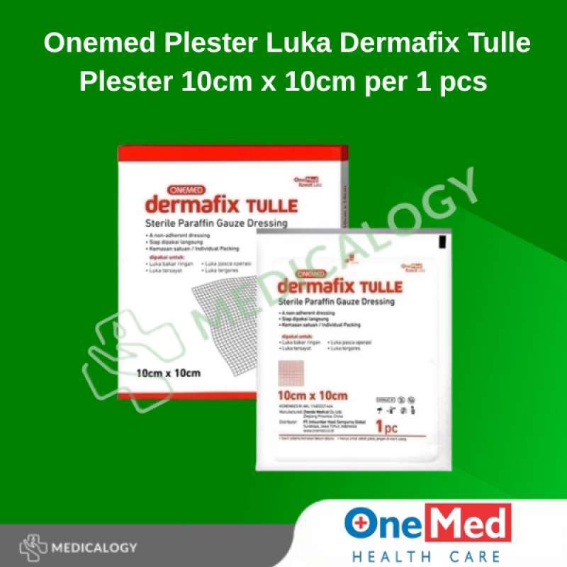 Jual Onemed Plester Luka Dermafix Tulle Plester 10cm X 10cm Per 1 Pcs ...