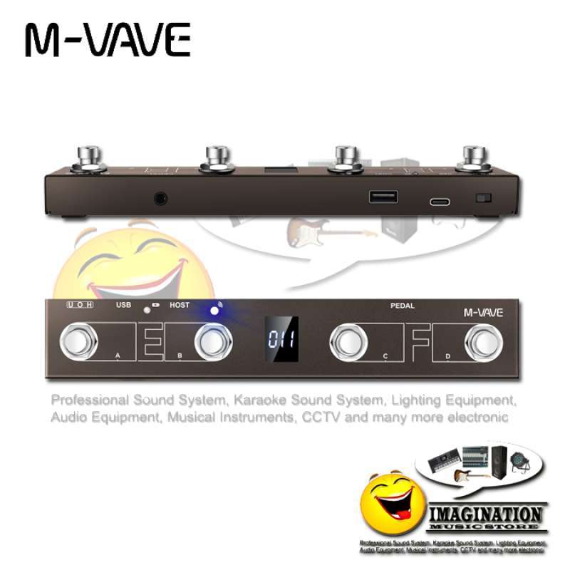 Jual M-vave Chocolate Plus Programmable Midi Footswitch Controller Di ...
