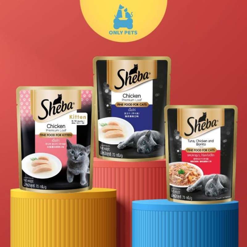 Promo Sheba Pouch 70gr Premium Wet Food All Variant Makanan Kucing ...
