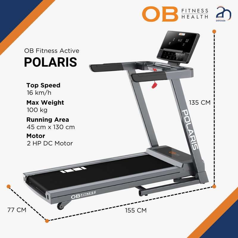 Jual Polaris Motorized Electric Treadmill Ob-1250 Di Seller Ob Fit - Pt ...