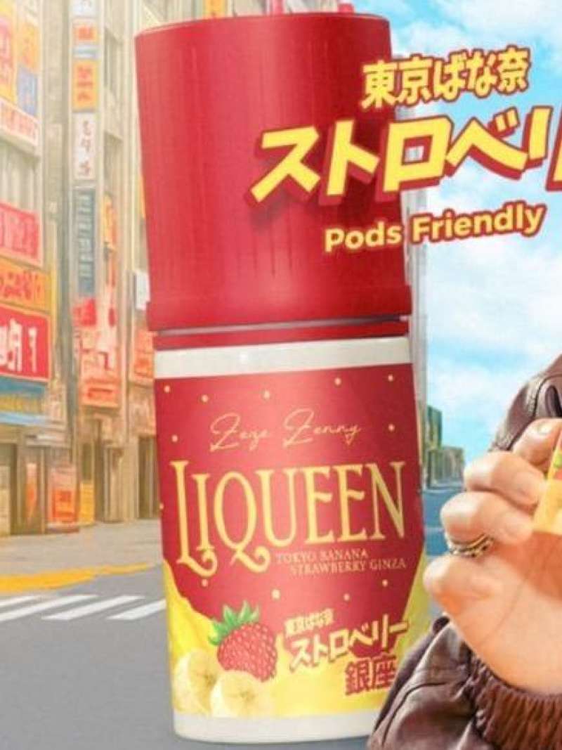 Jual Liqueen V4 Tokyo Banana Strawberry Ginza Pods Friendly 30ml By ...