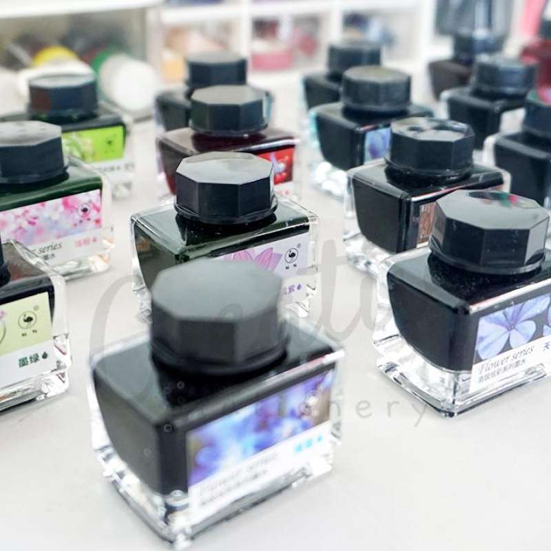 Jual Ostrich Tinta Kaligrafi Warna Seri Flower Seasonal Series Colorful ...