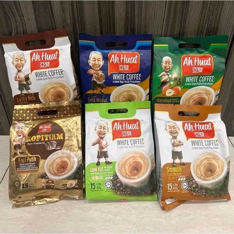 Jual Kopi Ah Huat White Coffee Malaysia - Kopi Ahuat - Smooth Di Seller ...