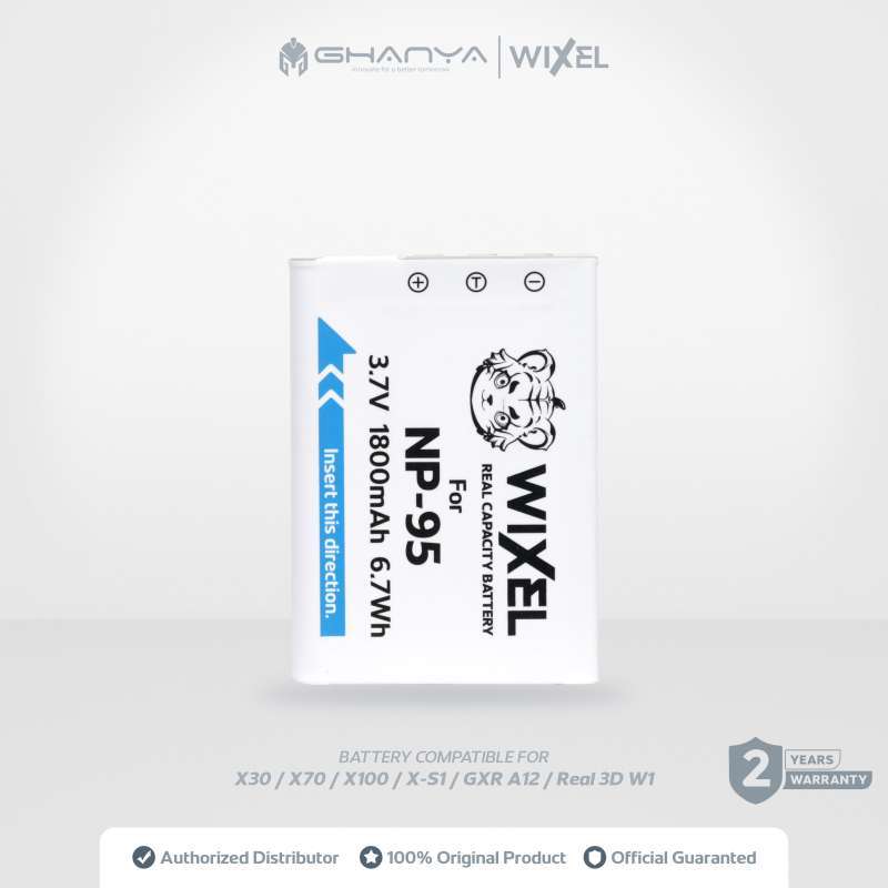 Jual Wixel Baterai Kamera Np-95 For Fujifilm X100 X100s X100t X70 X30 X ...