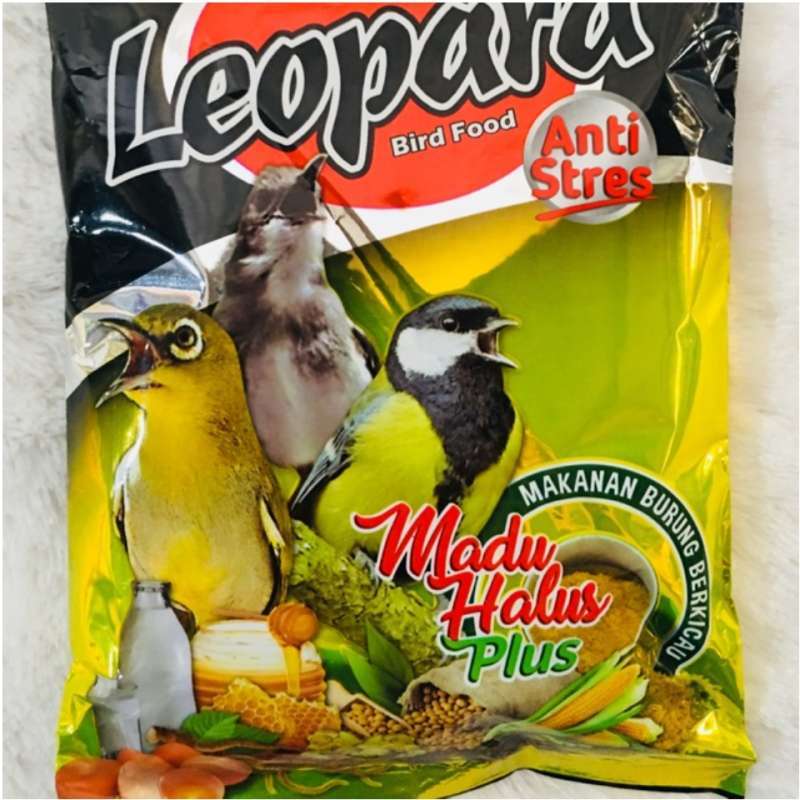 Jual Leopard Pakan Burung Voer Anti Stress Pur Halus / Leopard Halus ...