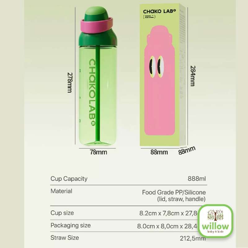 Jual Botol Minum Anak - Chako Lab Kada Tritan Cup 888ml Di Seller ...