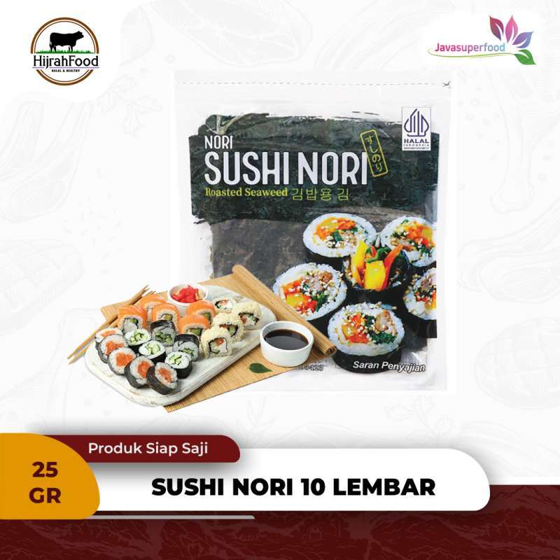 Jual Java Superfood Sushi Nori Gold Roasted Seaweed | Rumput Laut ...