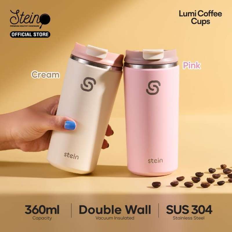 Jual Stein Tumbler Lumi Coffee Cups 360ml –botol Minum Tahan Panas Dan ...
