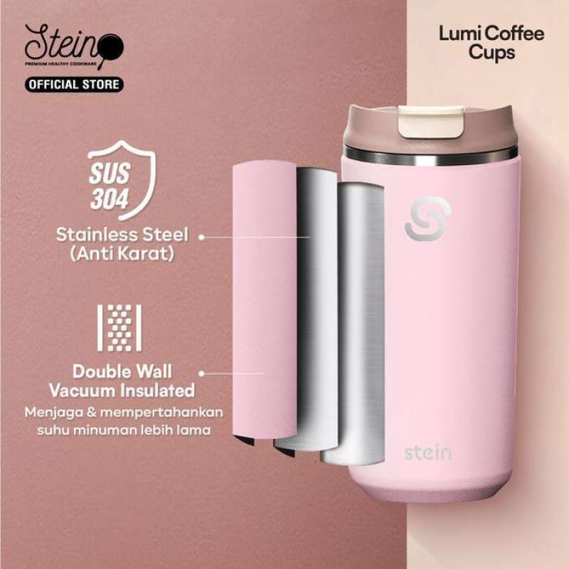 Jual Stein Tumbler Lumi Coffee Cups 360ml –botol Minum Tahan Panas Dan ...