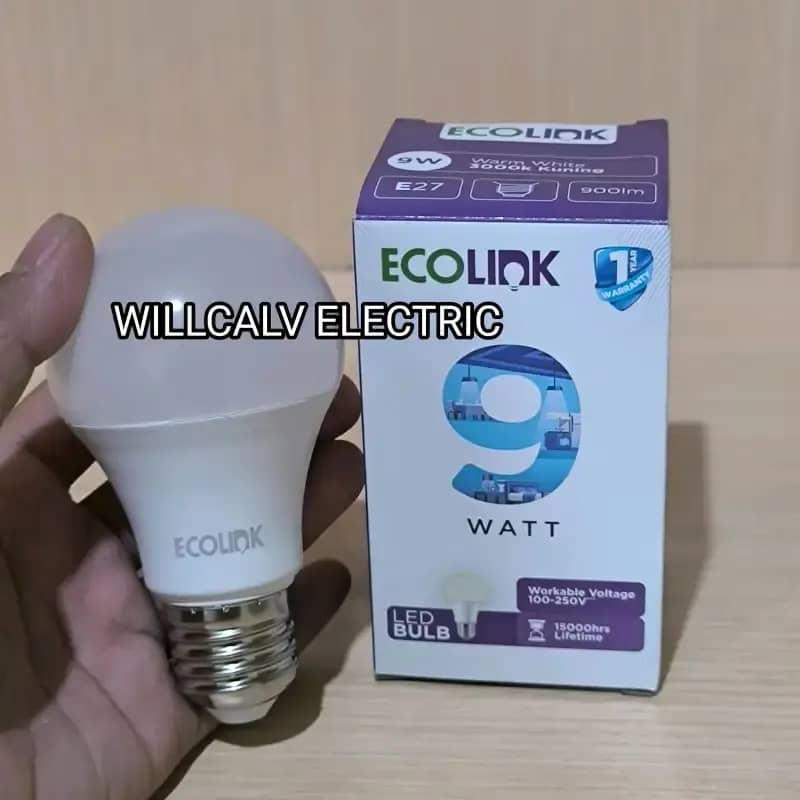 Promo Promo Ecolink Lampu Led Bulb 9w Kuning 3000k / Putih 6500k E27 ...
