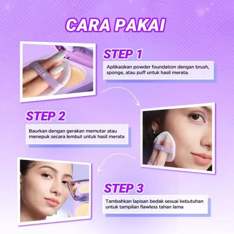 Jual [new Launch] Dazzle Me Cover Me Serum Powder Foundation Spf35 Pa ...