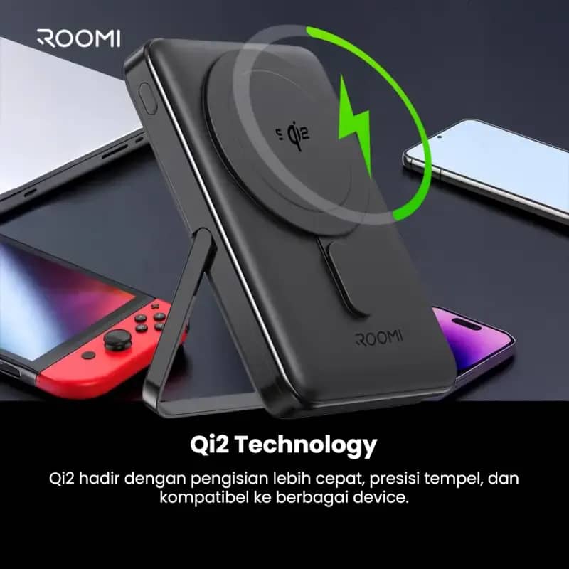 Promo Roomi Ion Pro Magnetic Wireless Charging Powerbank 30W Ios And ...