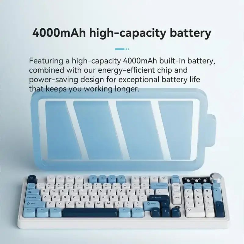 Promo Ajazz Af98 / Af-98 Wired And Wireless Mechanical Feel Membrane ...