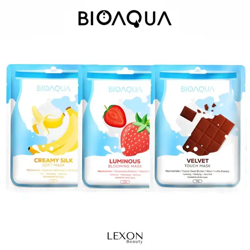 Promo [bio Aqua] Sheet Mask Milk Series - Luminous Blooming Diskon 68% ...