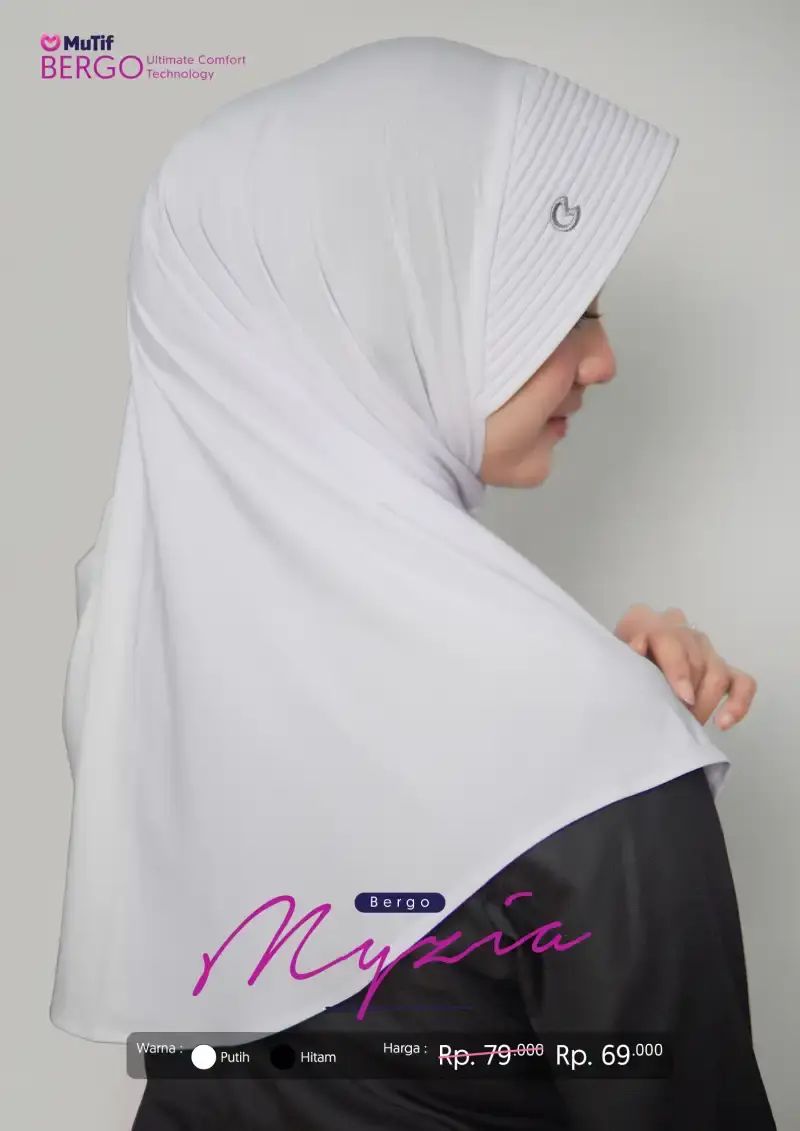 Jual Mutif Hijab Bergo Myzia Hijab Instan Spandex Ballon Di Seller ...