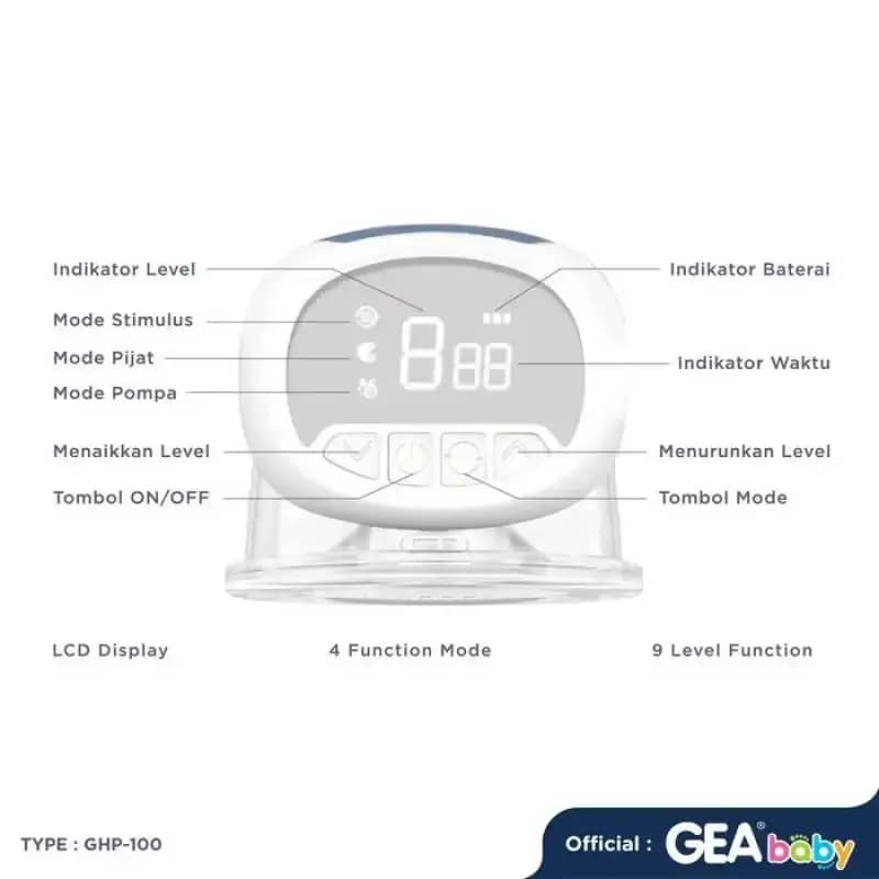 Jual Gea Baby Ghp-100 Cello Veola Handsfree Breast Pump - Pompa Asi ...