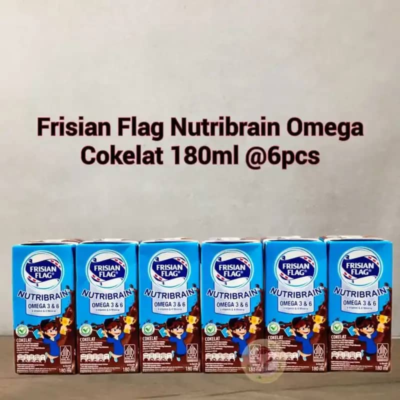 Jual Frisian Flag Nutribrain Omega Susu Uht 180 Ml Coklat Stroberi (ds ...