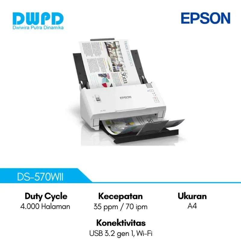 Daftar Harga Scanner Epson Ds 570 Wi 🔥 Original & Spesifikasi Lengkap ...